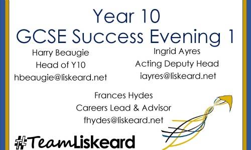 Liskeard School & Community College - Y10 GCSE Success Evening