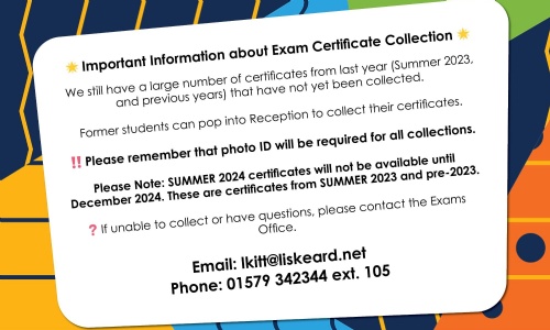 Liskeard School & Community College - Important Information About Exam ...