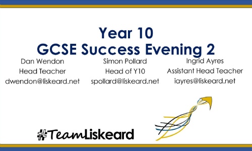 Liskeard School & Community College - Y10 GCSE Success Evening